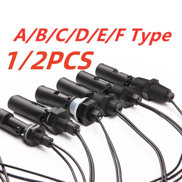1/2X 6SIZES FLOAT SWITCH Fluid Water Level Sensing Switch Sensor 12V ...
