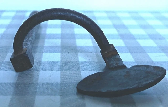 ANCIENNE CLÉ DE pendule / horloge à levier courbe en fer forgé XIXÈME ...