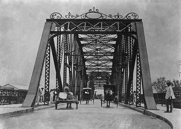 PHILIPPINES MANILA BRIDGE across the Pasig River 1910 OLD PHOTO $7.65 ...