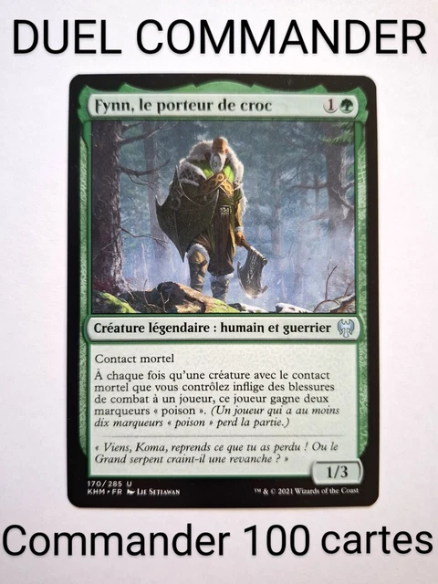 MTG DUEL COMMANDER Deck Poison Fynn le Porteur de croc 100 Cartes Magic ...
