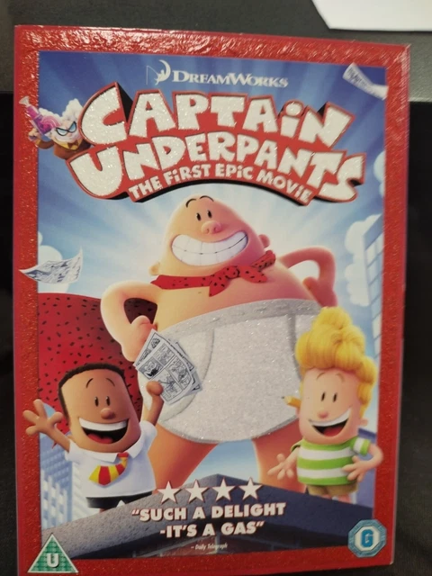 CAPTAIN UNDERPANTS: THE First Epic Movie DVD Children (2017) David ...