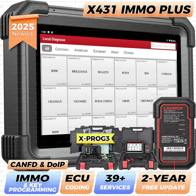 LAUNCH DIAGNOSEGERÄT X431 IMMO PLUS Schlüsselanhänger-Programmiertool Codierung EUR 1.299,00 ...