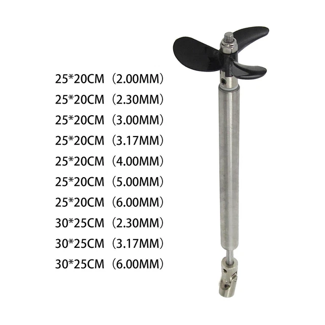 STAINLESS STEEL MODEL Boat Shafts with Propellers Drive Shaft for Model ...