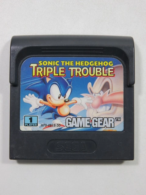 SONIC THE HEDGEHOG Triple Trouble SEGA Game Gear EUR 30,30 - PicClick FR