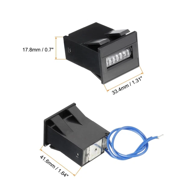 Person Counter CSK6-YKW Electromagnetic Counter | 6-Digit Digital Pulse ...