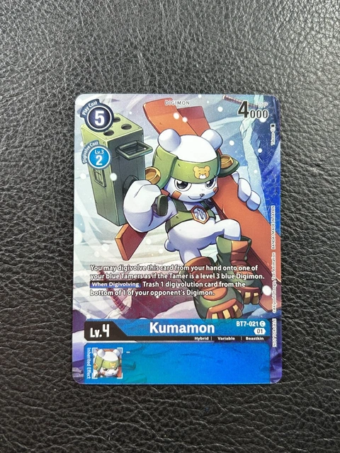 DIGIMON CARD BT7-021 Kumamon C 2nd Anniversary Limited Frontier English PB-12E EUR 4,86 ...