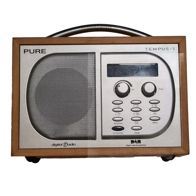 PURE RADIO DIGITAL DAB Tempus Alarm Clock. Tempus-1 No Power Lead, Dim ...
