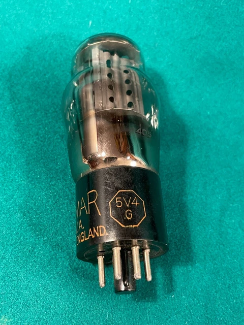 VINTAGE BRIMAR 5V4G GZ32 Full Wave Rectifier Valve Tube IO Base AVO ...