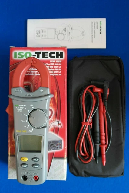 ISO-TECH ICM135R TRUE RMS CLAMP METER 600A AC - New Boxed Inc.Leads and ...