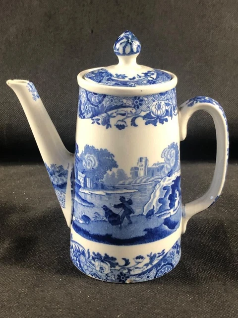 GOOD VINTAGE COPELAND Spode Italian Blue & White Coffee Pot. £18.00 ...
