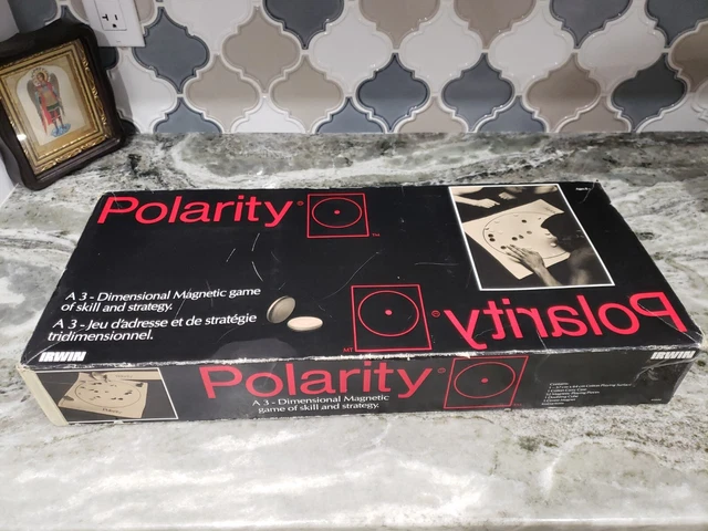 VINTAGE RARE ORIGINAL Irwin Edition Of Polarity 3D Magnetic Board Game ...