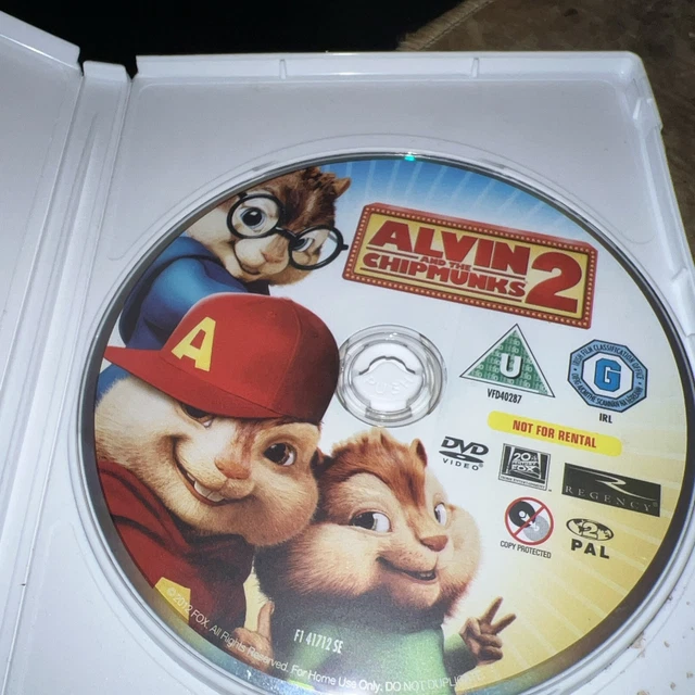ALVIN AND THE Chipmunks: The Squeakquel - 2010 DVD Disc And Paper Cover ...