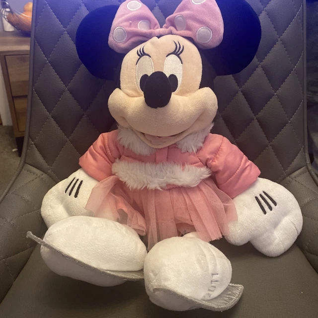 DISNEY STORE 2011 Pink Ice Skating Minnie Mouse Plush Toy £10.00 ...