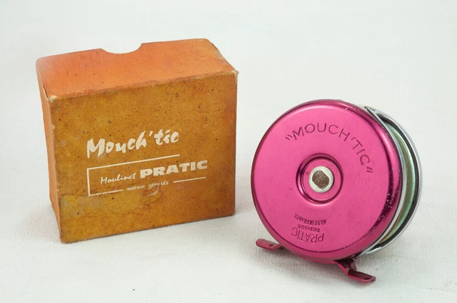 RARE MOULINET ANCIEN MOUCH'TIC en boite 1950's pêche ancien PRATIC EUR ...