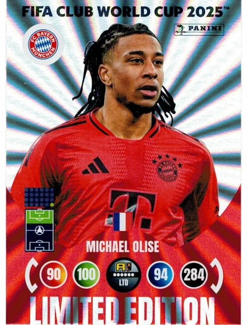 ADRENALYN XL FIFA Club World Cup 2025 Olise Card Limited Edition Bayern ...