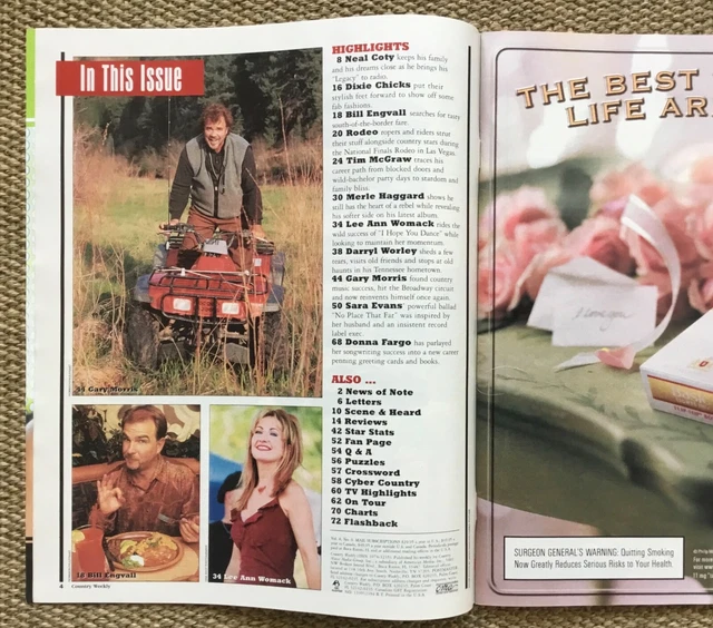 COUNTRY WEEKLY MAGAZINE Feb. 2001 Tim McGraw + July 2001 Tim McGraw ...