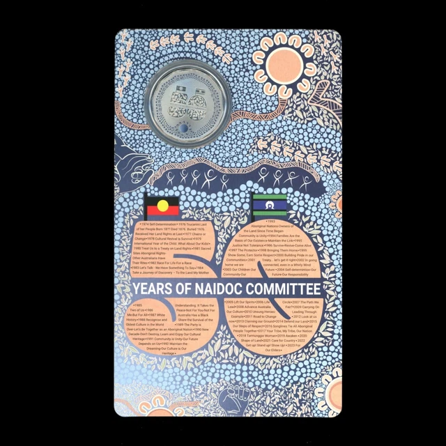NAIDOC 50TH ANNIVERSARY 2024 50c Colour Frosted Uncirculated Coin PRESALE $57.50 - PicClick AU