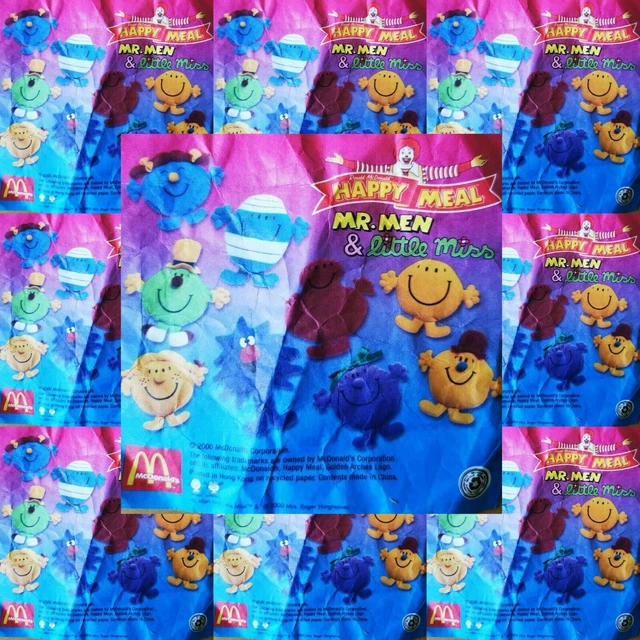 MCDONALDS HAPPY MEAL Toy 2000 UK Mr Men Little Miss Toys (NO NOISE ...