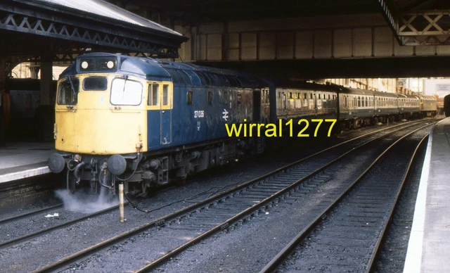 ORIGINAL RAILWAY SLIDE Class 27 27036 at Edinburgh 21.03.86 £3.00 ...