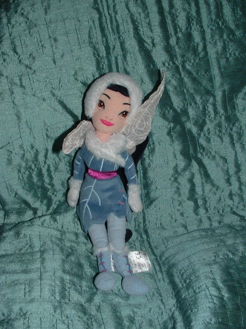 DISNEY STORE TINKERBELL Small Silvermist Fairy Mini 11" Plush Soft Doll ...