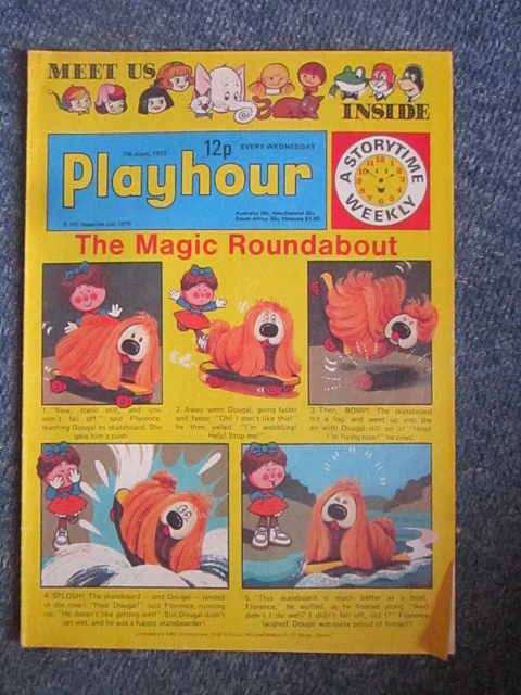 VINTAGE MAGAZINE PLAYHOUR The Magic Roundabout April 1979 *** Must See ...