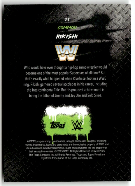 TOPPS FINEST WWE 2025 No. 73 Rikishi EUR 1,36 - PicClick ES