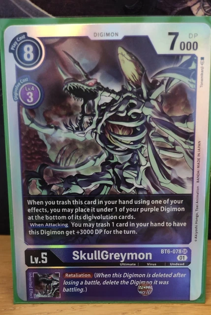 DIGIMON CARD GAME - Double Diamond - SkullGreymon - BT6-078 - SR EUR 5,00 - PicClick FR