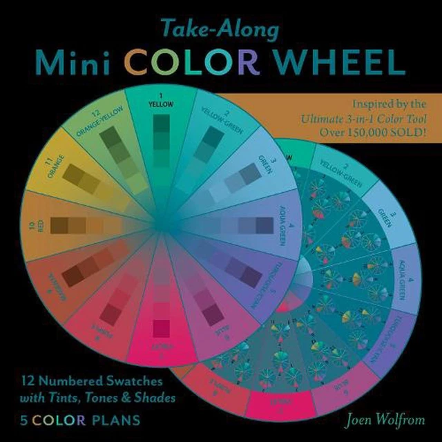 TAKE-ALONG MINI COLOR Wheel: 12 Numbered Swatches with Tints and Shades ...