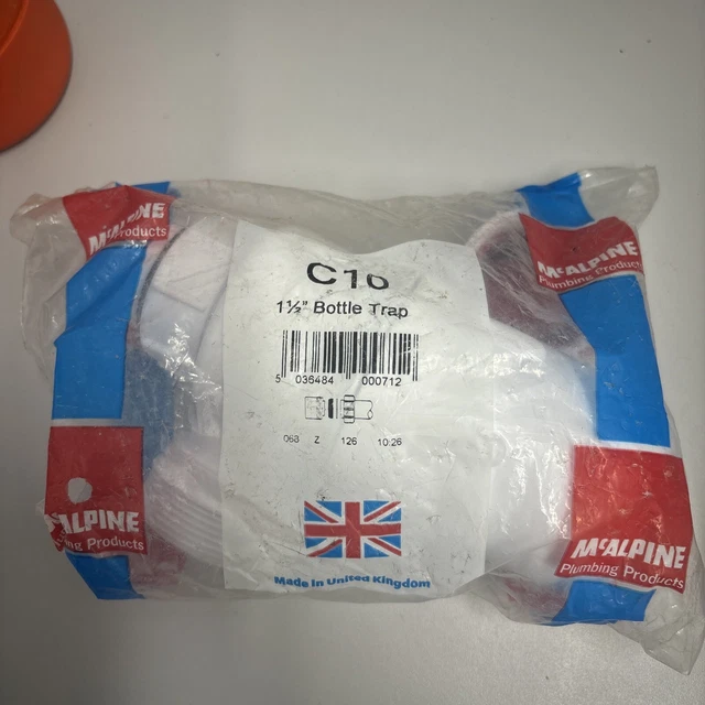 MCALPINE C10 SEAL Bottle Trap - 38 x 75mm £7.40 - PicClick UK