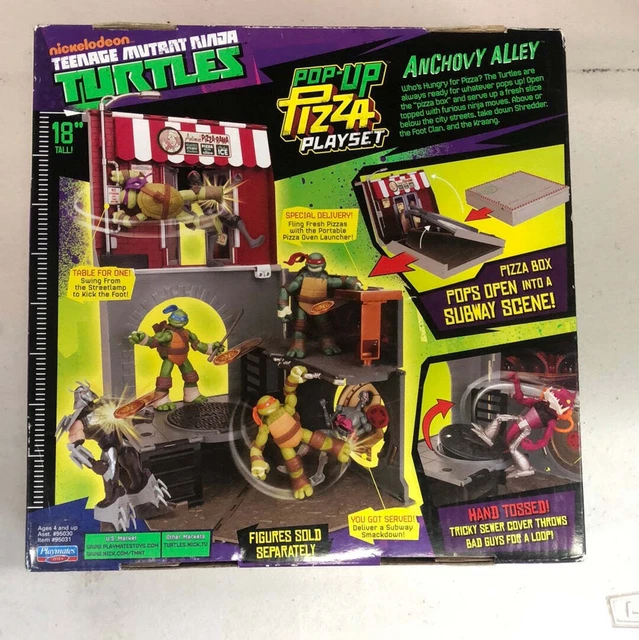 TMNT TEENAGE MUTANT Ninja Turtles Pop Up Pizza Playset Anchovy Alley ...