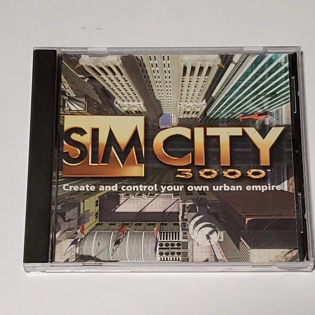 SIM CITY 3000 Collection PC CD-ROM Windows 95 Vintage Computer Game ...