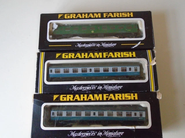 GRAHAM FARISH N gauge Mk1 coaches x 3 as spares/repairs £1.16 - PicClick UK