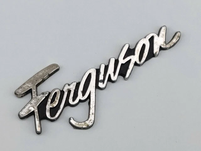 FERGUSON LOGO EMBLEM Metal Badge vintage Valve Tube Transistor Radio ...