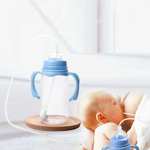 FEEDING STRAW TRANSPARENT Weaning Less Breast Stage Breastfeeding Straw ...