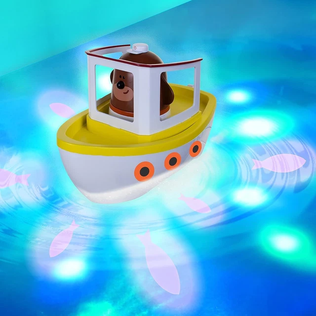 HEY DUGGEE 2148 Lightshow River Underwater Show Bath Toy Boat, Floats ...