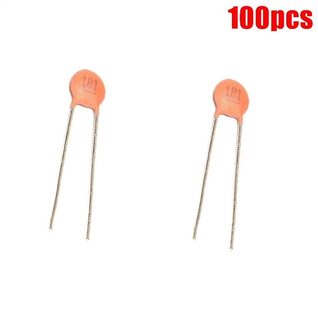 100PCS C-CAP 50V 181Pf Radial Ceramic Capacitor New Ic ch $1.44 ...