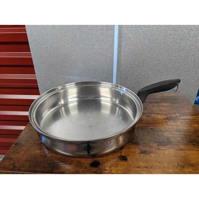 VINTAGE DELUXE PERMANENT Multi Core 5 Ply S Steel 11" Frying Pan ...