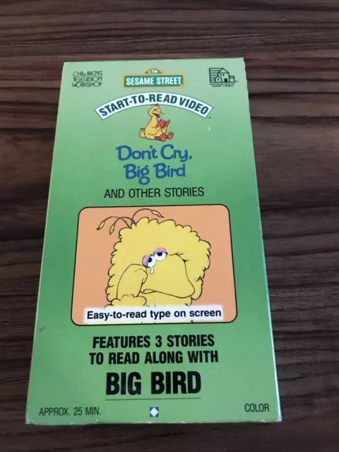 SESAME STREET START To Read Video Don't Cry, Big Bird Other Stories VHS ... SESAME STREET START To Read Video Don't Cry, Big Bird Other Stories VHS ...