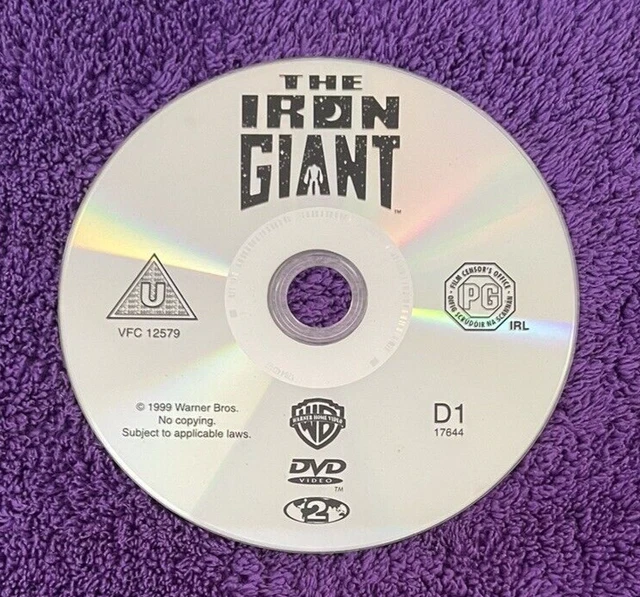 THE IRON GIANT - DVD Disc Only - Animation Jennifer Aniston 2000 - Free ...