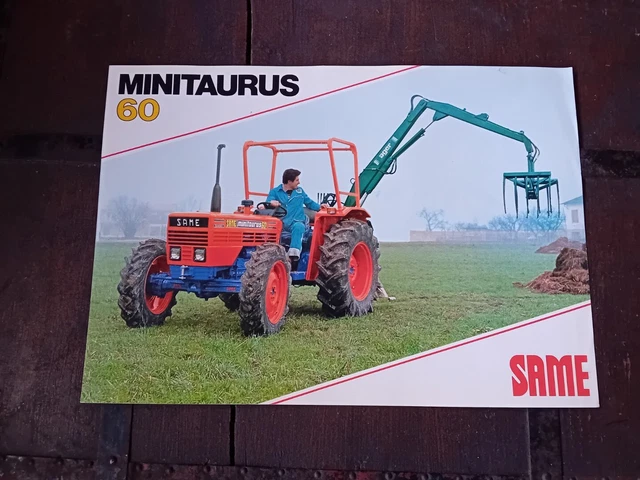 BROCHURE TRATTORE SAME CASSANI MINITAURUS 60 1982 EUR 28,50 - PicClick IT