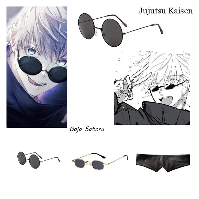 JUJUTSU KAISEN GOJO Satoru Glasses Black Glasses Party Cosplay Props ...