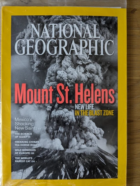 NATIONAL GEOGRAPHIC MAGAZINE May 2010. Mount St Helens Volcano. Mexican ...