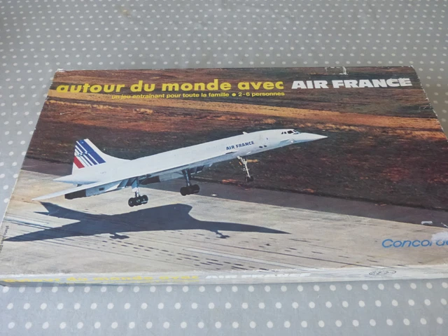 JEU VOYAGE AUTOUR du monde avec air France complet vintage collection ... JEU VOYAGE AUTOUR du monde avec air France complet vintage collection ...