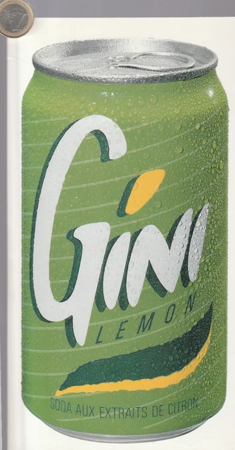 AUTOCOLLANT. C13 BOISSON. GINI. 13 X 24 cms EUR 3,50 - PicClick FR