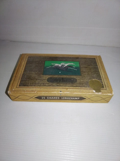 ANCIENNE BOÎTE À cigares Longchamp vide en bois EUR 18,50 - PicClick FR