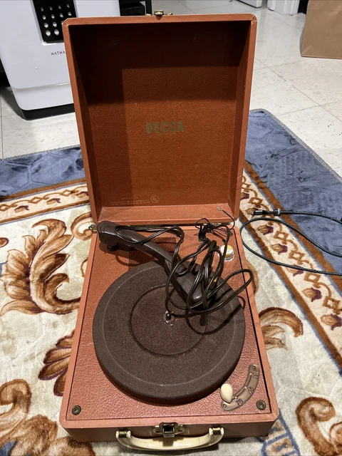 VINTAGE 1950'S DECCA Phonograph Record Player Model D.p. S-6 Works £37. ...