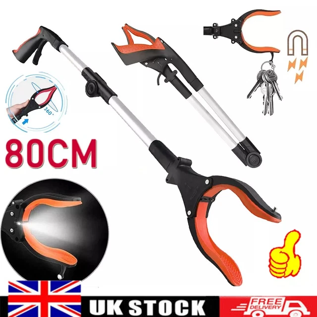 LONG REACH GRABBER Reacher Litter Picker Helping Hand Held Pick Up Tool ...