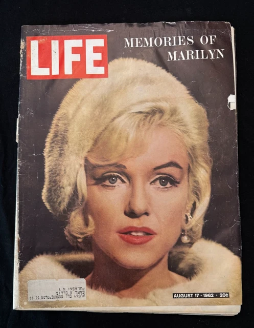 LIFE MAGAZINE MEMORIES of Marilyn August 17, 1962 £8.36 - PicClick UK