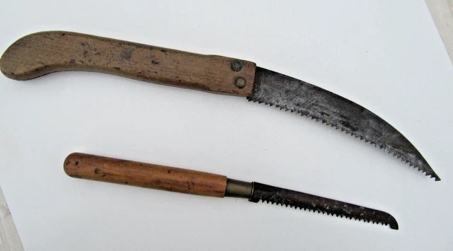 OUTIL ANCIEN - 2 JOLIES SCIES DE JARDINIER, ARBORICULTEUR EUR 20,00 - PicClick FR