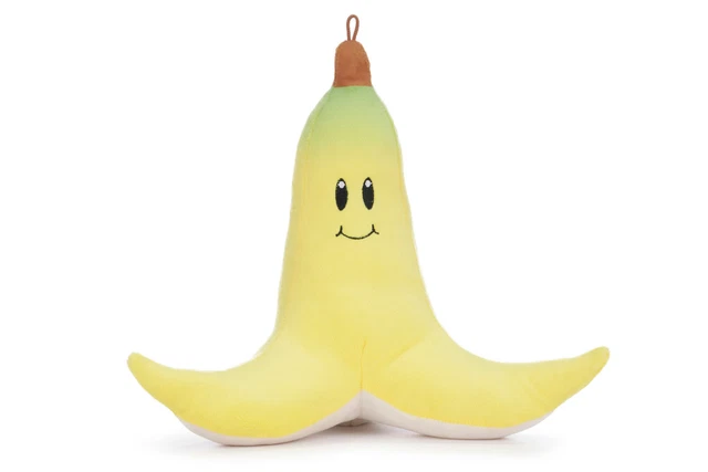 OFFICIAL SUPER MARIO Bro 12" Mario Kart Banana Peel Plush Soft Toy ...